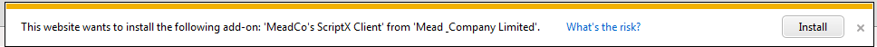 Install MeadCo ScriptX